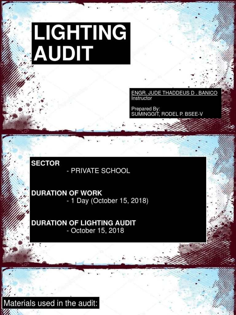 Lighting Audit 2018 | PDF | Lighting | Rendering (Computer Graphics)