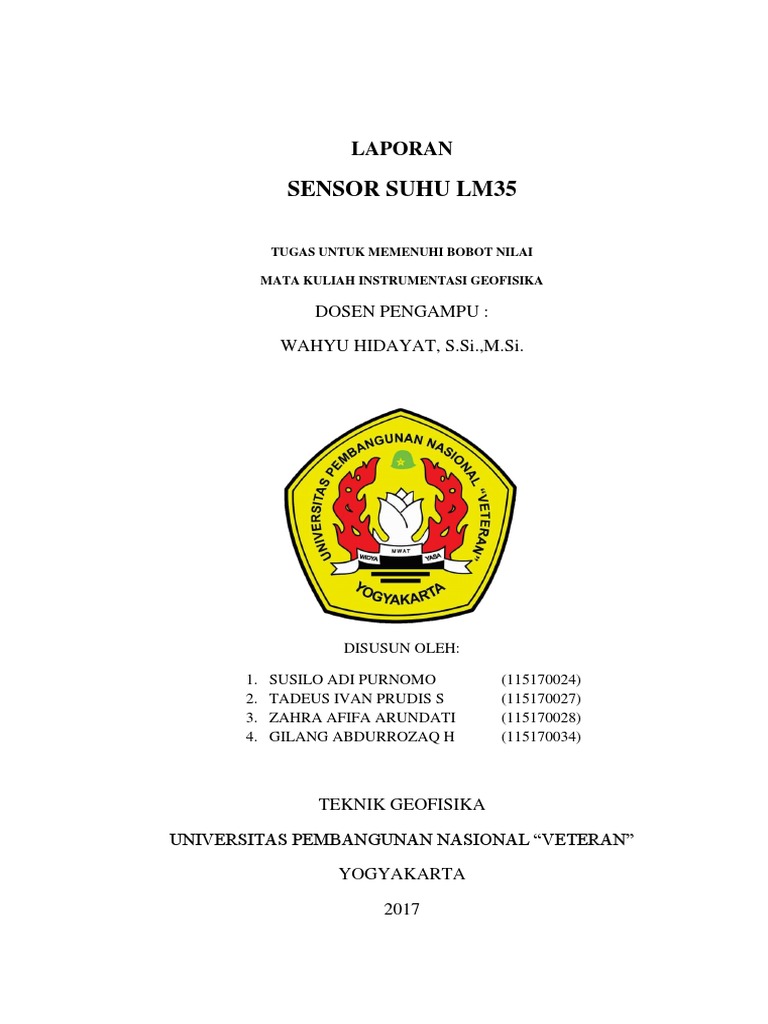 Laporan LM35 Sensor Suhu | PDF