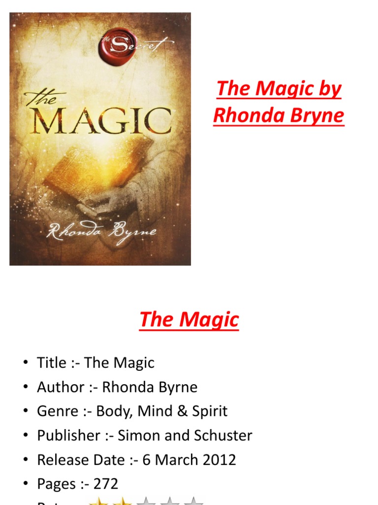 The Magic Book | PDF | Gratitude | Law Of Attraction (New Thought)