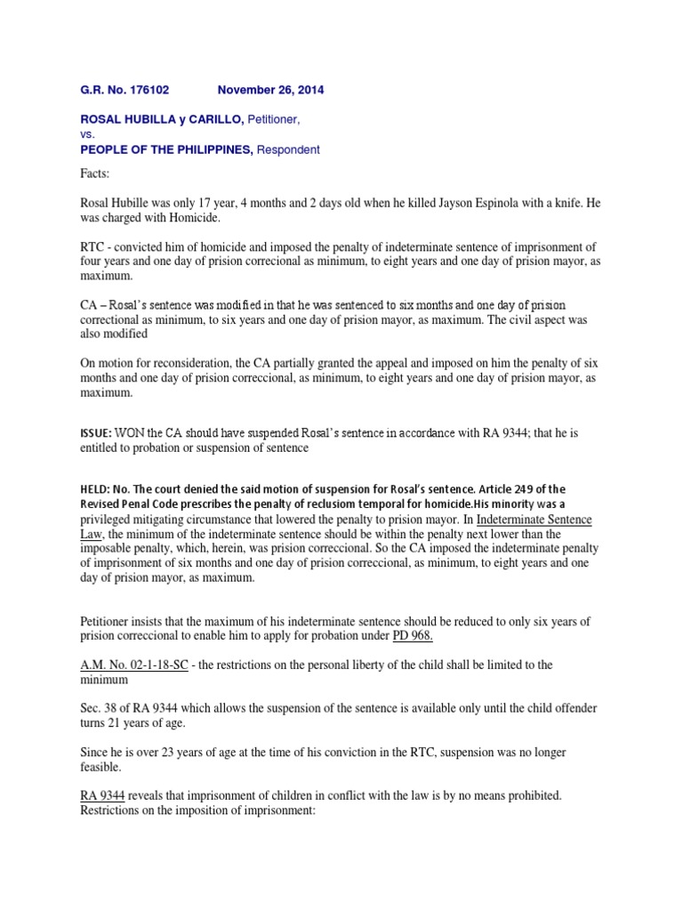 Final Digest Crim Law | PDF | Imprisonment | Sentence (Law)