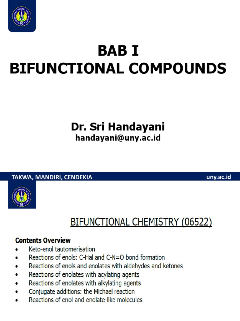 Introduction to Bifunctional Compounds: A Presentation by Dr. Sri ...