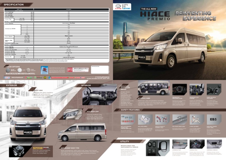 Brochure All New Hiace 2019 | PDF