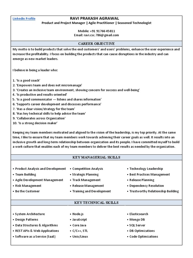 Ravi Resume | PDF | Application Programming Interface | Leadership