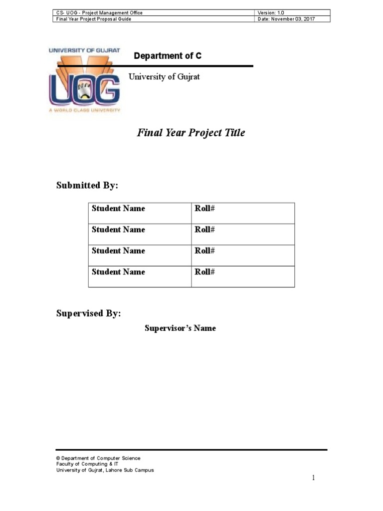 FYP Proposal Template For Development | PDF | Project Management | System