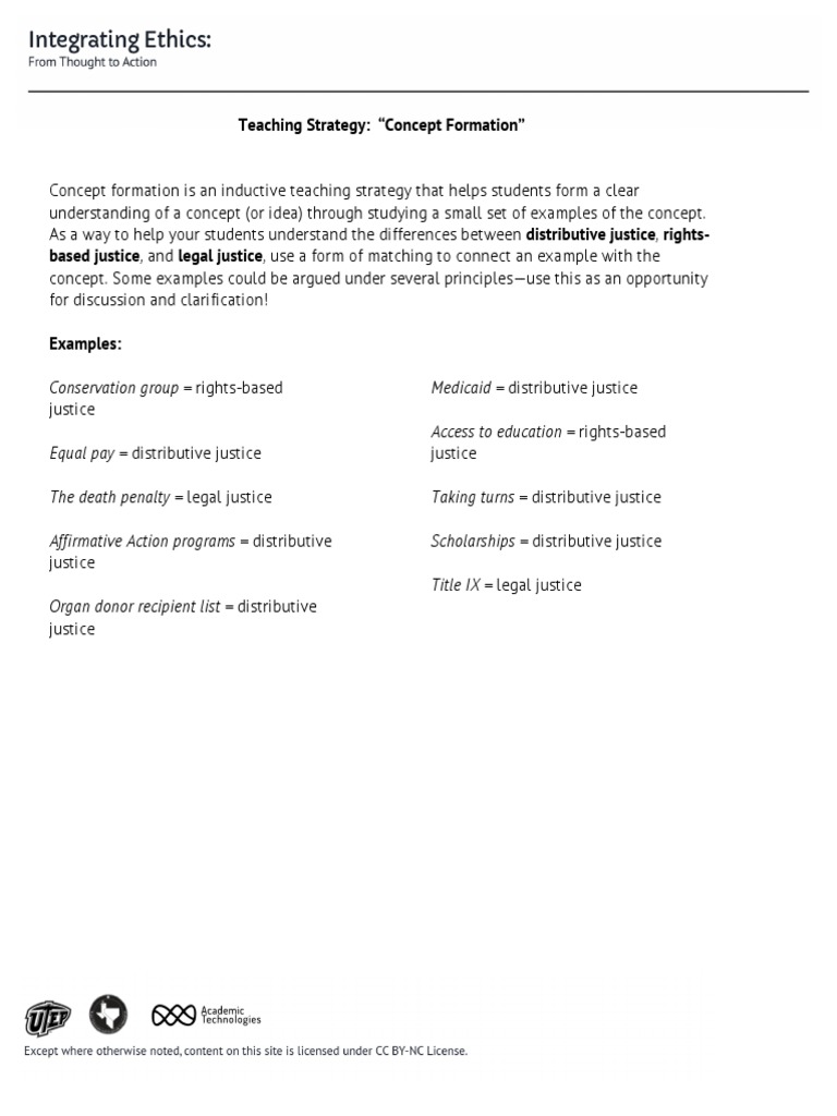 Teaching Strategy: "Concept Formation" | PDF | Social Science