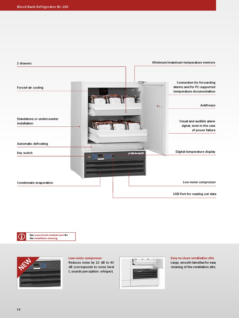 Easy-To-Clean Ventilation Slits Low-Noise Compressor: Installation ...