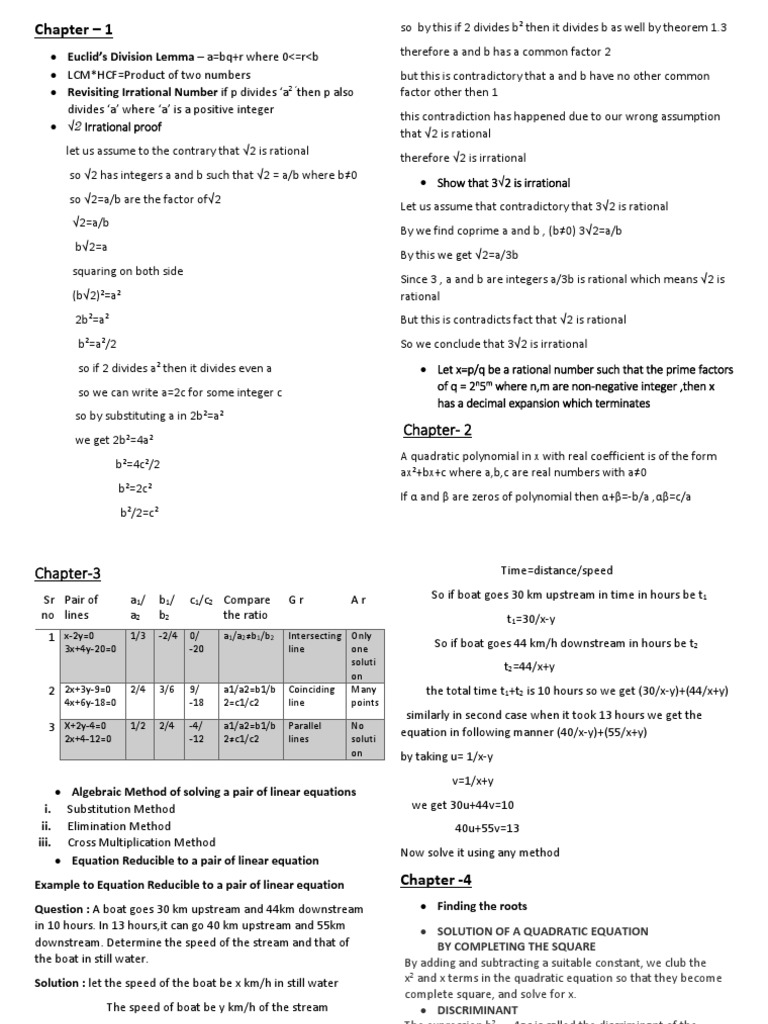 Adi Maths Formulas | PDF | Quadratic Equation | Triangle