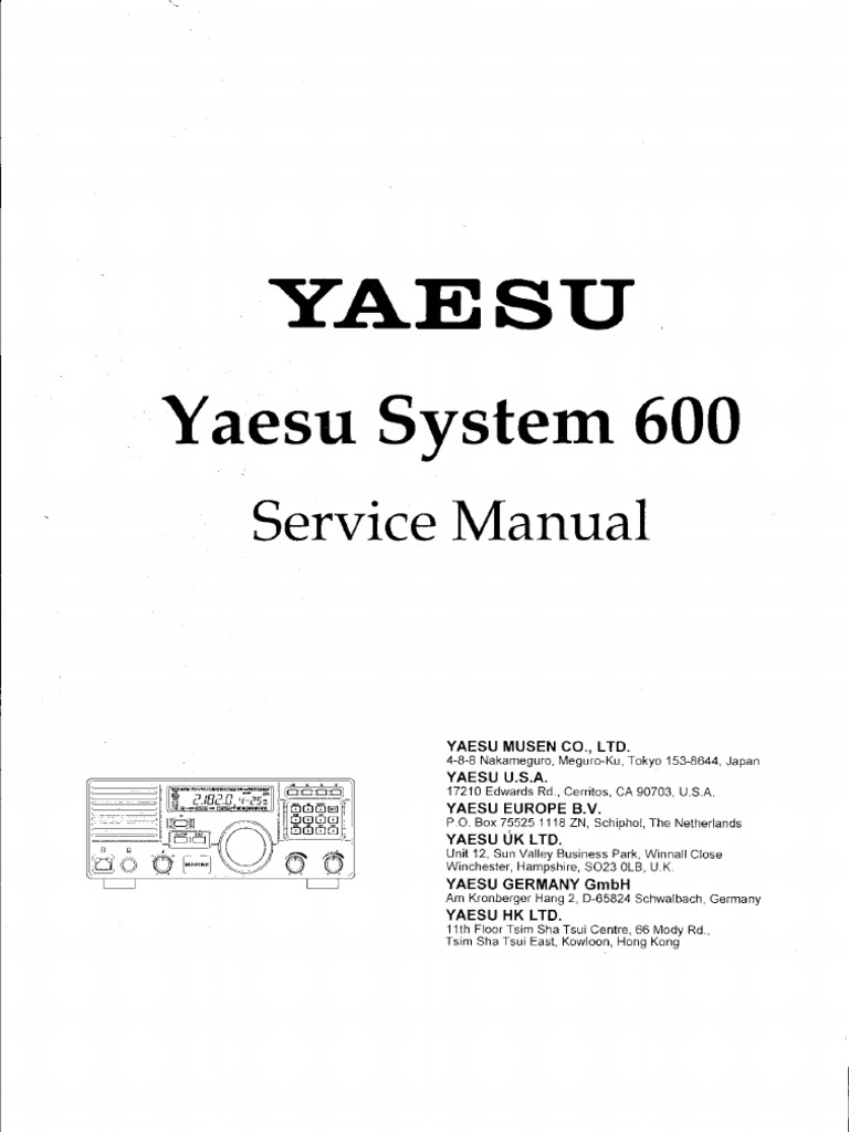 Yaesu System-600 PDF | PDF