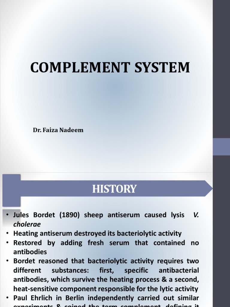 Complement System: An Overview of Components and Pathways | PDF ...