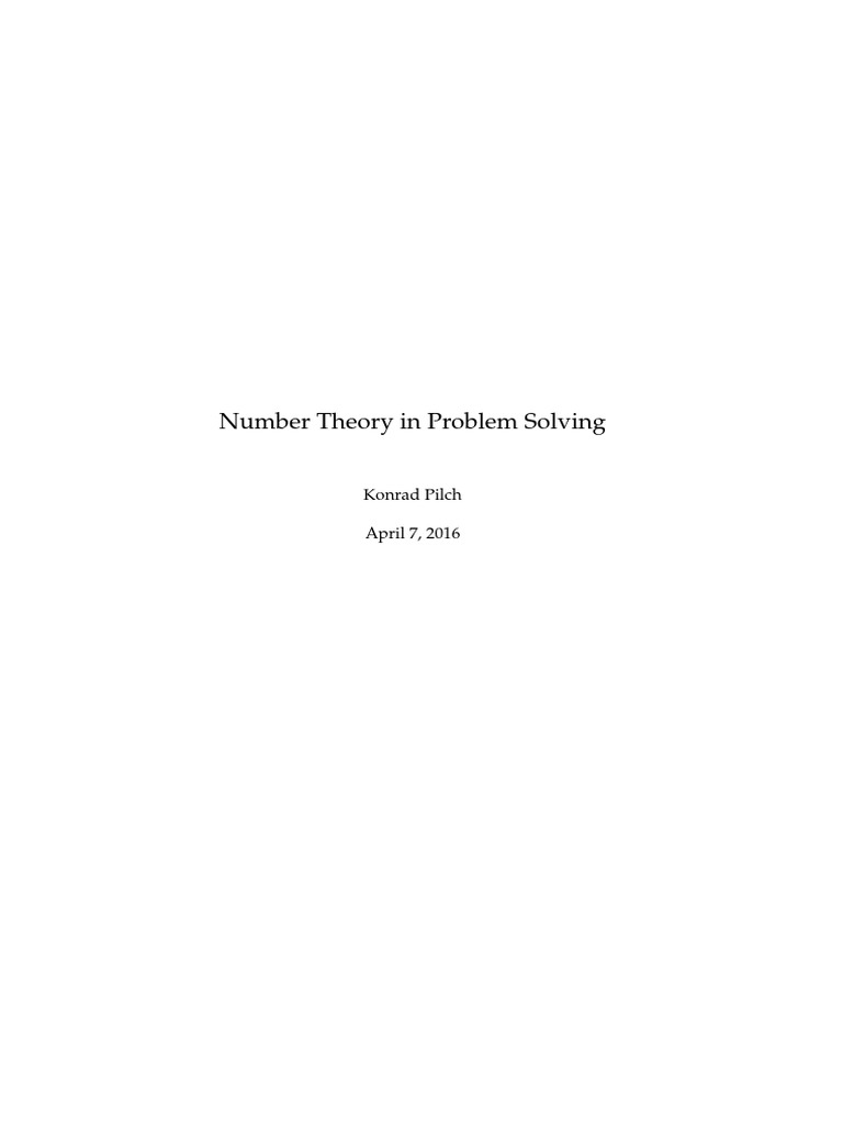 Number Theory: Divisibility & Algorithms | PDF | Factorization | Prime ...