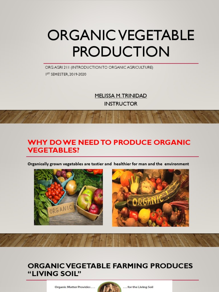 Organic Vegetable Production | PDF | Crop Rotation | Organic Farming