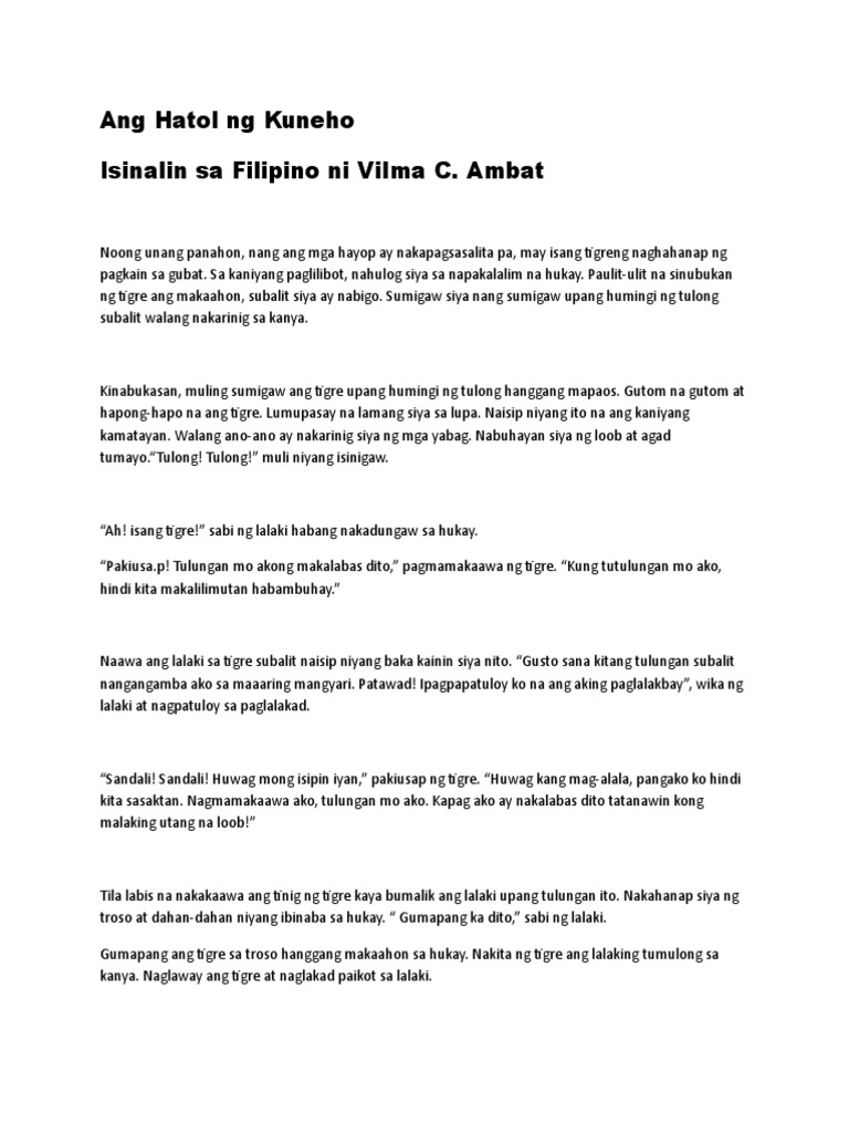 Ang Hatol NG Kuneho | PDF
