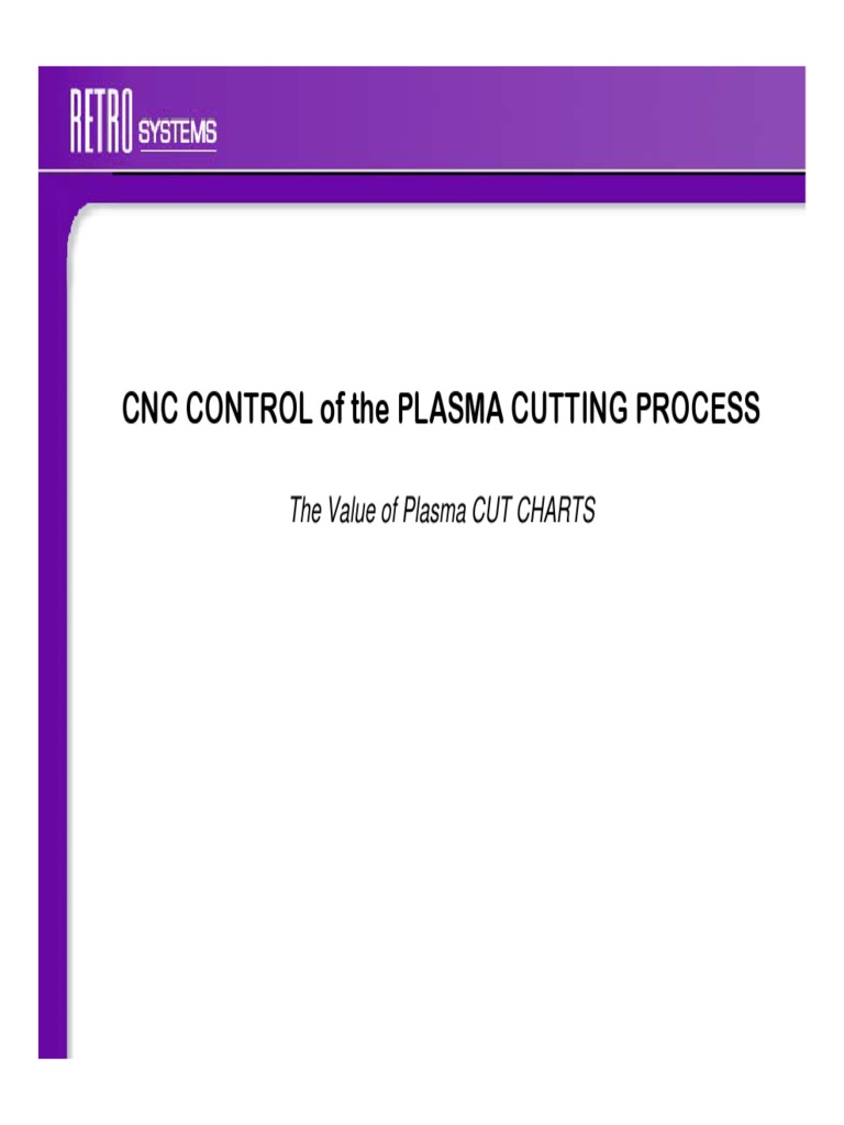 The Value of Plasma Cut Charts PDF | PDF | Numerical Control | Computing