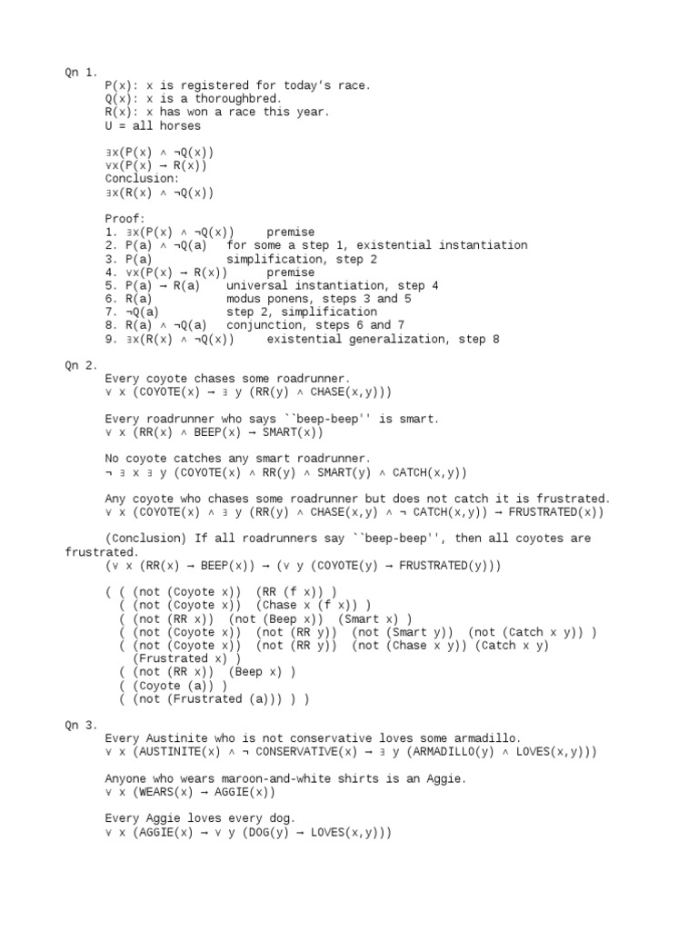 AI | PDF | Metalogic | Logical Expressions