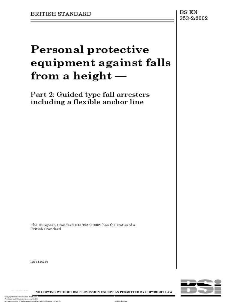 En 353-2 2002 | PDF | Rope | Standardization