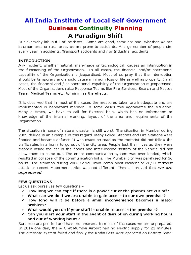 SGJ - BCP - Paper | PDF | Hazards | Risk