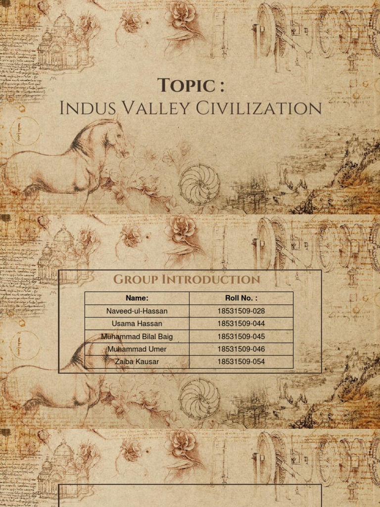 Indus Valley Civilization: Topic