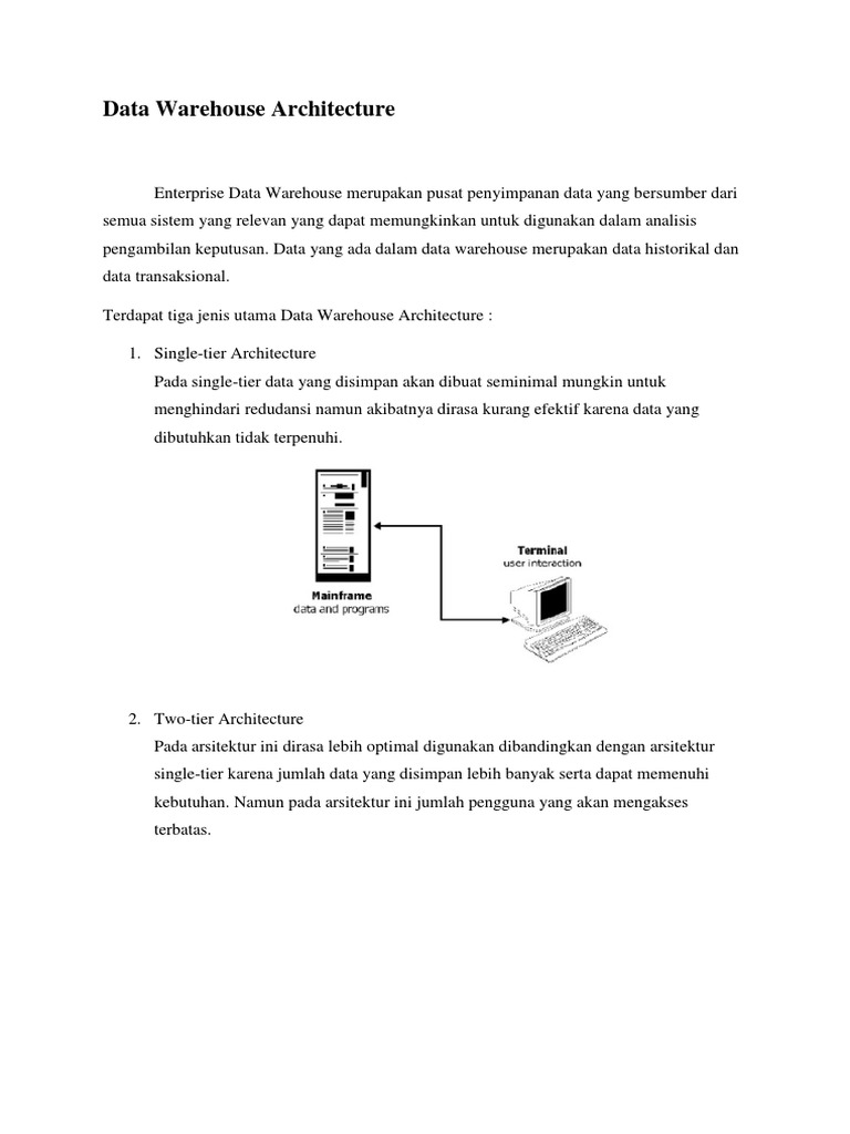 Data Warehouse Architecture Pdf