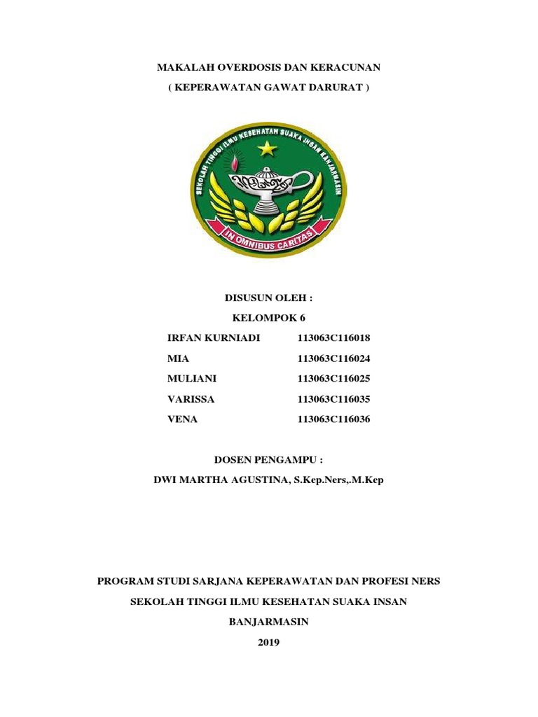 Asuhan Keperawatan Overdosis | PDF | Pengembangan Diri | Kesehatan Holistik