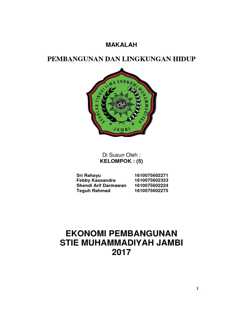 Pembangunan Berkelanjutan dan Lingkungan | PDF