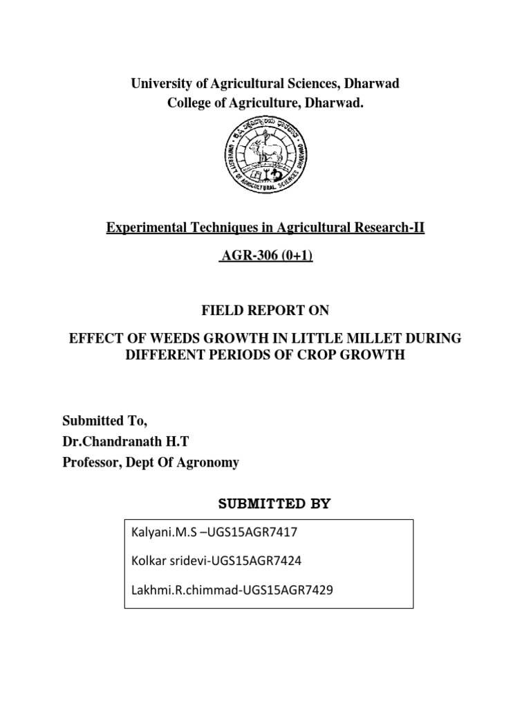 Weed Management Thesis | PDF | Organic Farming | Agriculture
