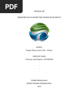 Makalah Hardware, Software, Dan Brainware Komputer | PDF