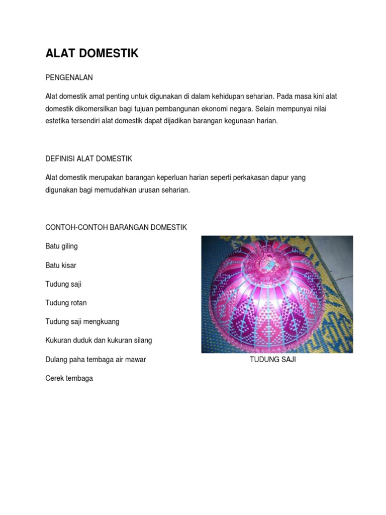 Alat Domestik | PDF