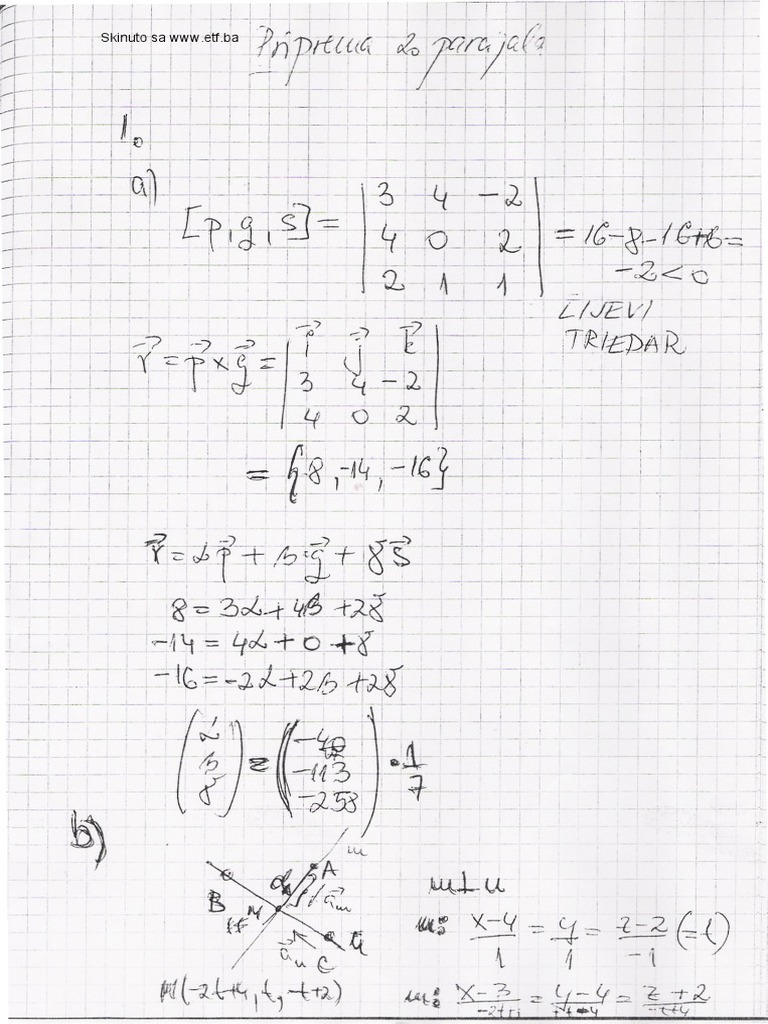 Linearma Algebra I AG Skripta | PDF