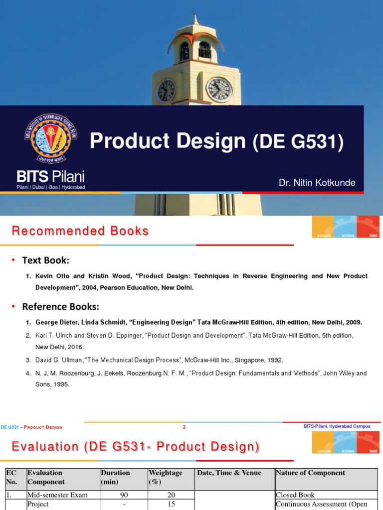 Product Design: BITS Pilani | PDF | Science | Cognition