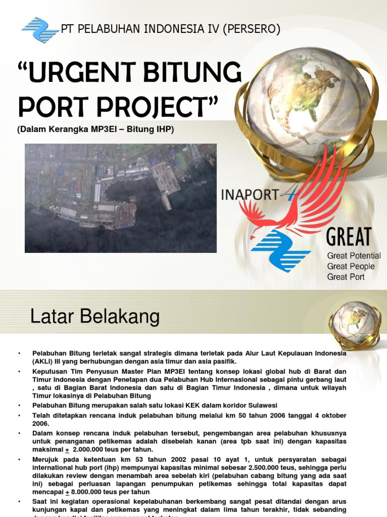 Urgent Bitung Port Project | PDF