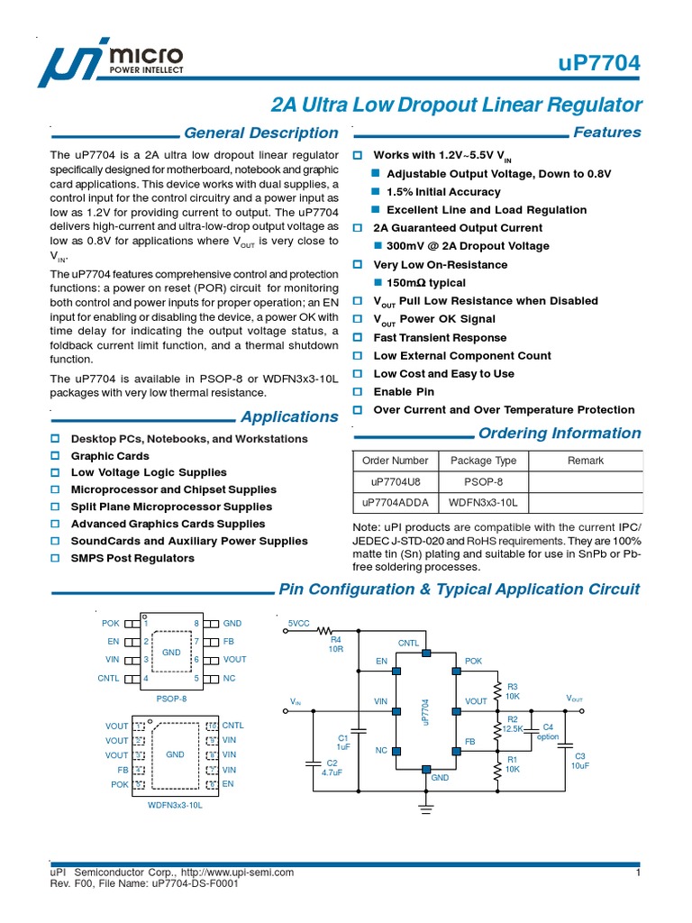 Up 7704 | PDF | Capacitor | Field Effect Transistor