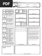 SW5E CharacterSheet (Fillable) | PDF | Role Playing Games