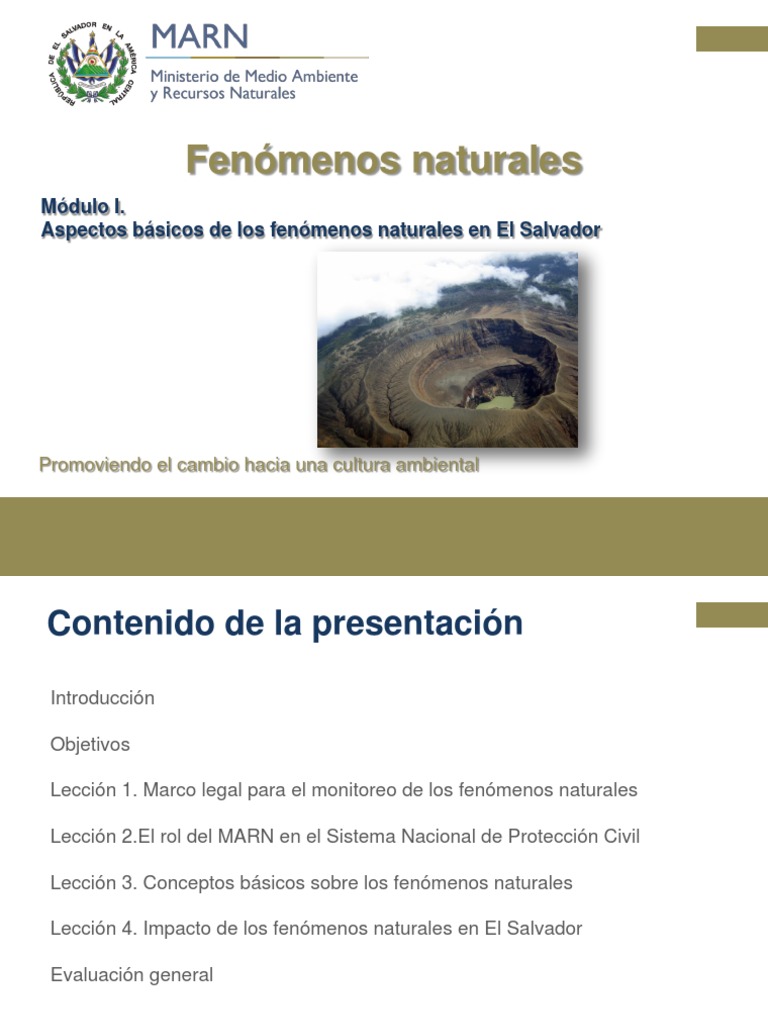 Modulo I - Fenomenos Naturales PDF | PDF | Vulnerabilidad | Riesgo