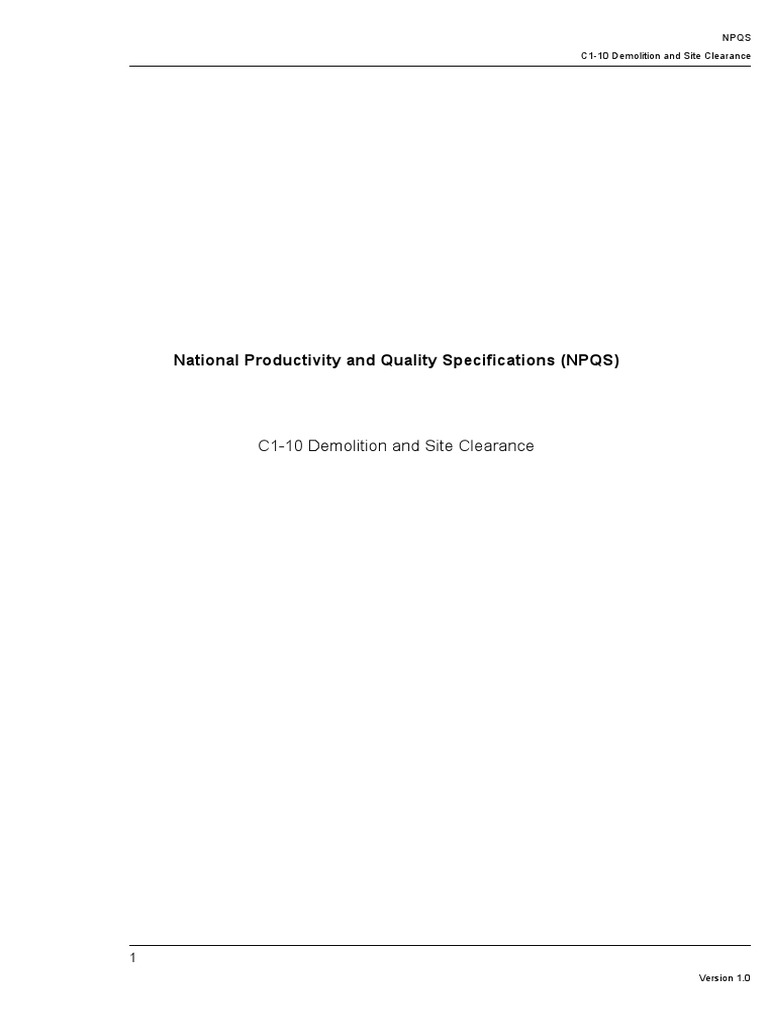 Demolition and Site Clearance Guidelines | PDF | Demolition | Safety