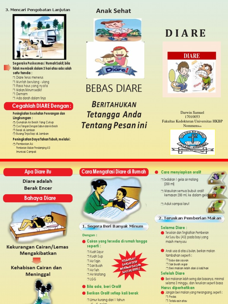 Leaflet Diare | PDF | Kesehatan Holistik