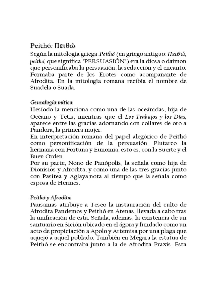 Daimones Griegos - Atheleia | PDF | Deidades griegas | Religión Griega ...