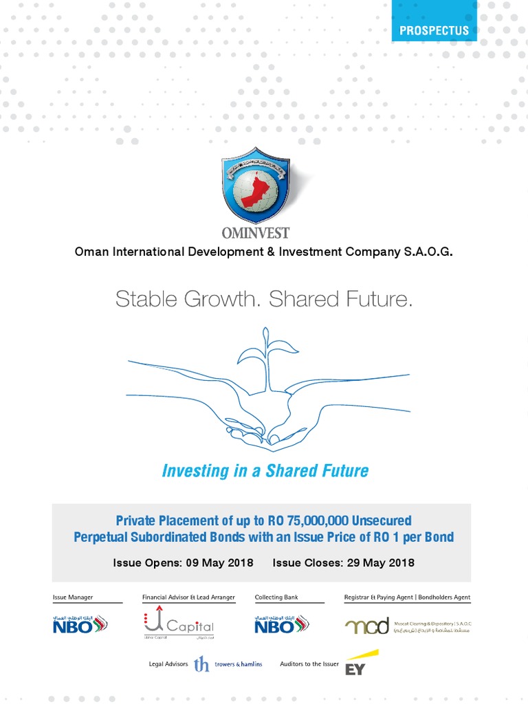 Ominvest Unsecured Perpetual Bonds - Prospectus - English | PDF | Bonds ...