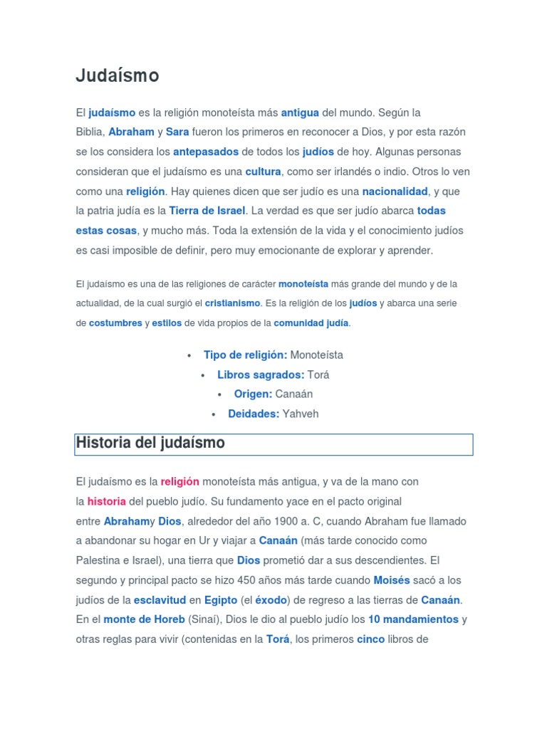 El Judaísmo | Descargar gratis PDF | Judios | Tora