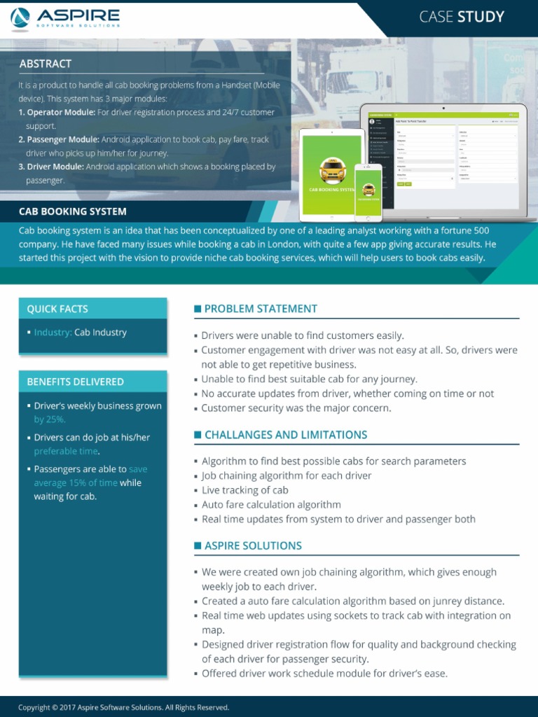 Cab Booking System PDF | PDF