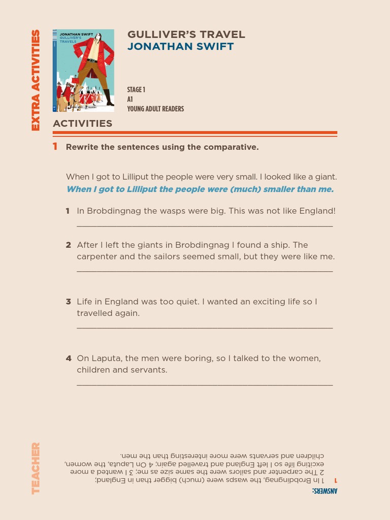 Gulliver's Travels: Activities for Readers | PDF | Jonathan Swift