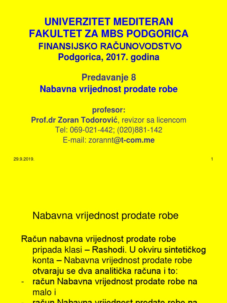 Predavanje 8 | PDF