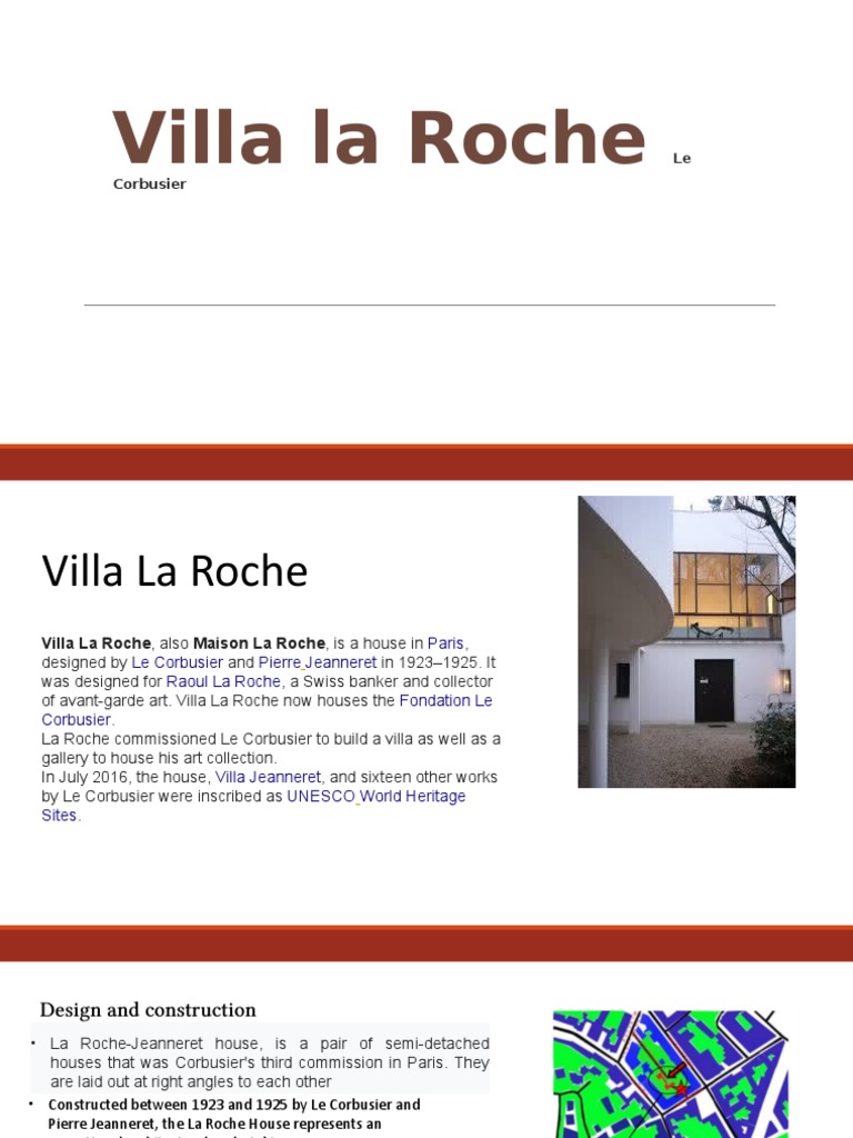 Villa La Roche | PDF | Architectural Design | Architecture