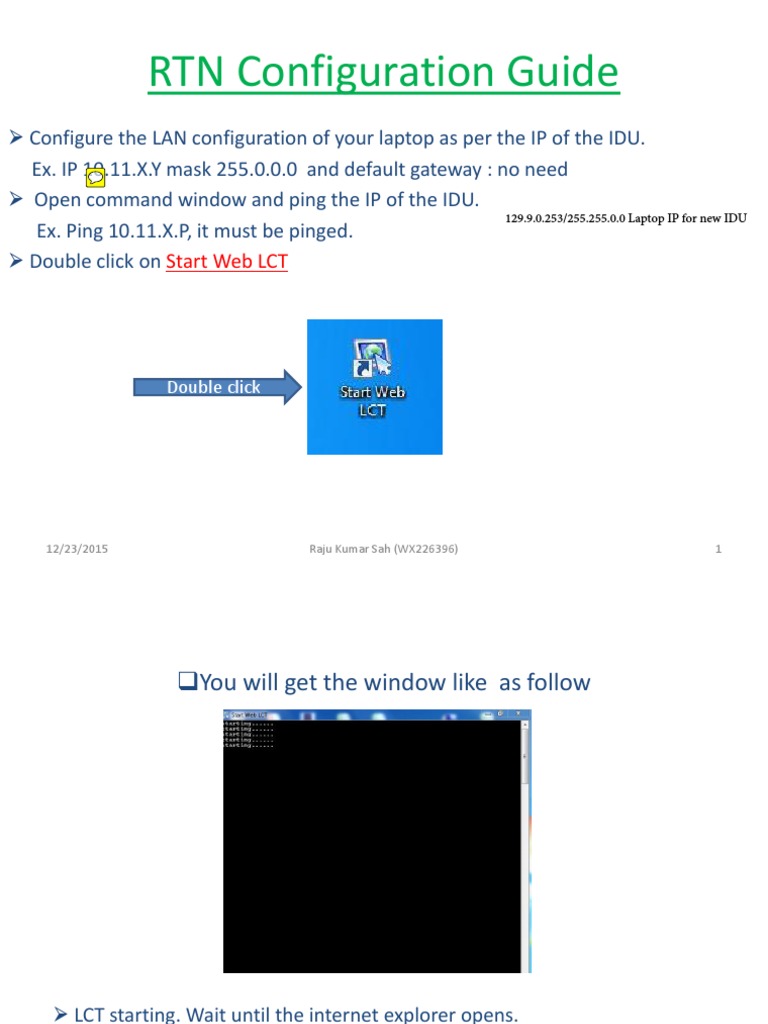 RTN Configuration Guide | PDF | Login | Computer Networking
