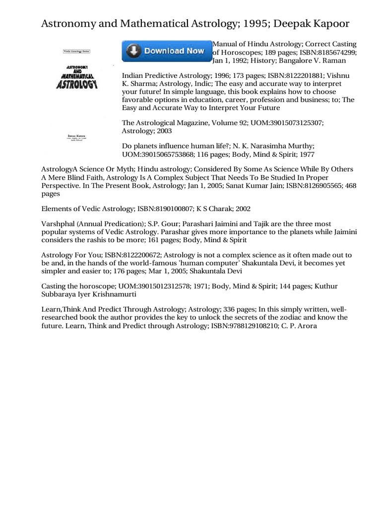 Astronomy and Mathematical | PDF