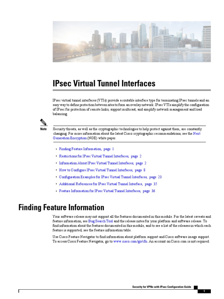 IPSEC Virtual Tunnel | PDF | Virtual Private Network | Ip Address