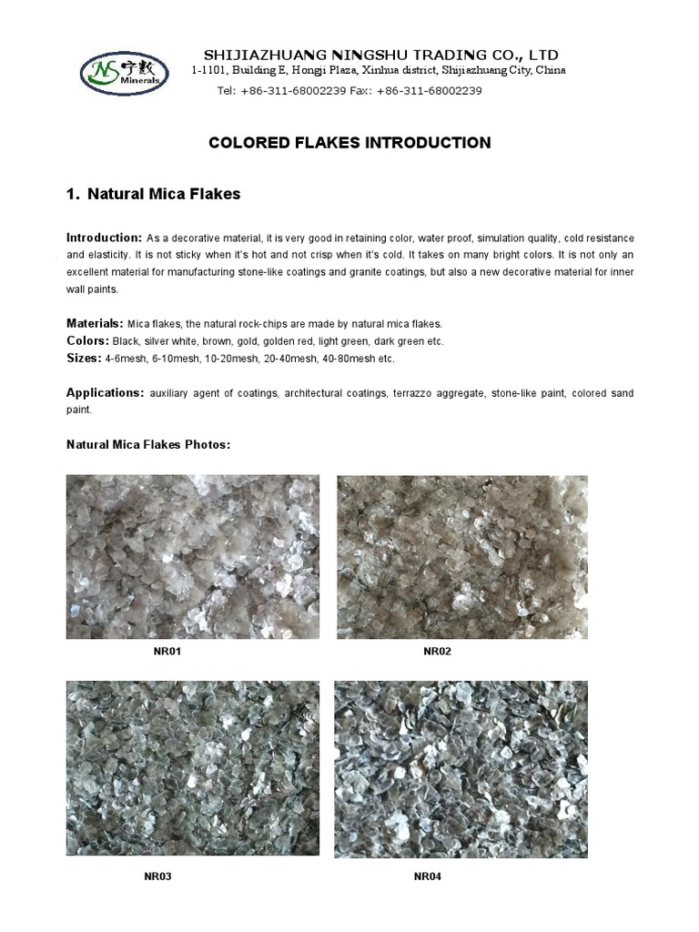 NS-Colored Flakes Catalog | PDF | Paint | Rock (Geology)