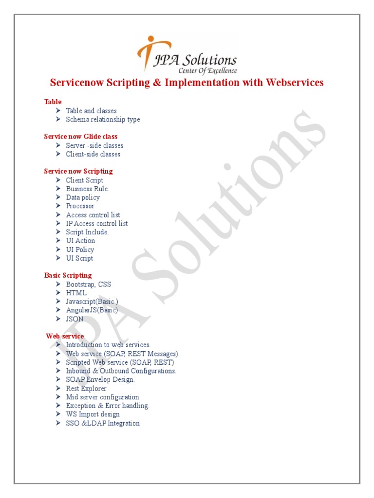 Servicenow Scripting | PDF