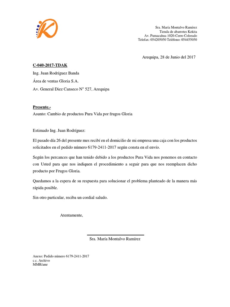 Carta Simple | PDF