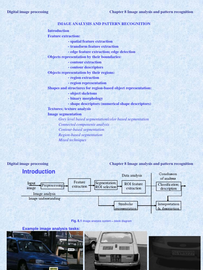 Digital Image Processing Chapter 8 Image Analysis and Pattern Recognition | Download Free PDF ...