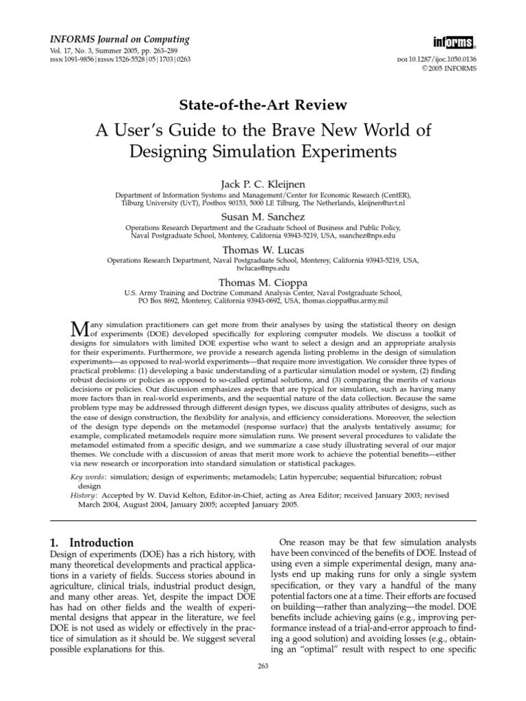 Simulation Basics PDF | PDF | Computer Simulation | Simulation